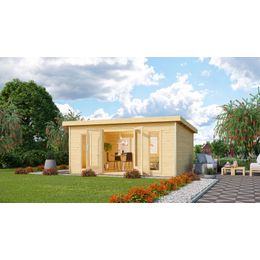 Gartenhaus Karibu "Rabensee 4" Gartenhäuser beige (naturbelassen) Gartenhäuser aus Holz