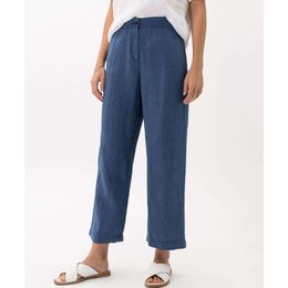 Culotte Brax "Style MAINE S" Gr. 42, Normalgrößen, blau (darkblue) Damen Hosen Culottes Hosenröcke