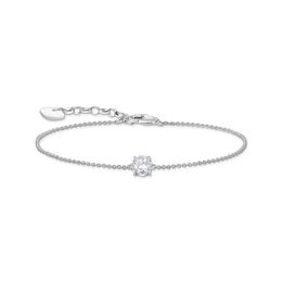 Thomas Sabo Armband mit weißem Zirkonia-Anhänger Silber