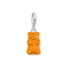 Thomas Sabo Charm-Goldbären-Anhänger in Orange Silber