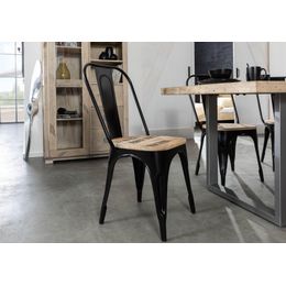 Stuhl Mango 45x45x90 natur bedruckt FACTORY #34 - 2er Set