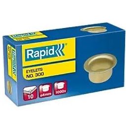 Rapid No.300 Heftösen 4 mm 31073008 Messing Bronze 1000 Stück