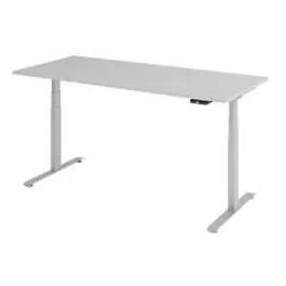 Sitz-Stehschreibtisch VLXK6519/5/S Grau, Weiß 1.800 x 800 x 1.295 mm