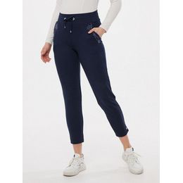 MONACO blue WEEKEND Jogger Pants Stretch-Hose figurumspielend (zwei Varianten) im Fantasiedruck