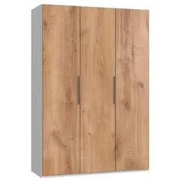 Kleiderschrank wimex "Level by fresh to go", weiß (weiß, plankeneichefarben), B:150cm H:216cm T:58cm, Schränke, ohne Schubladen