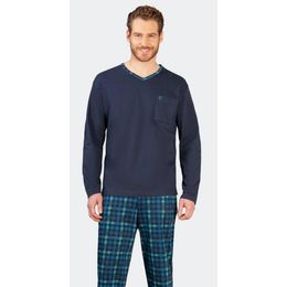 Hajo Schlafanzug Herren Pyjama (2 tlg) Baumwolle
