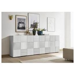 Sideboard Inosign "Dama Sideboard" Sideboards Gr. B/H/T: 241cm x 84cm x 42cm, grau (eucalipto) grifflos