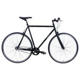 Singlespeed Hawk BIKES "Vintage Singlespeed" Fahrräder Gr. 60cm, 28 Zoll (71,12cm), schwarz (schwarz + schwarz) für Damen und Herren