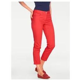 Röhrenjeans Heine Gr. 38, Normalgrößen, rot (hibiskus) Damen Jeans