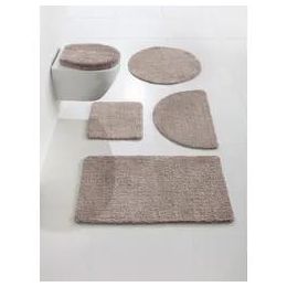 Badematte Heine HOME Badematten Gr. rechteckig (70cm x 120cm),, grau (taupe)