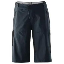 Radhose Gonso "CASINA" Gr. 42, Normalgrößen, blau (nachtblau) Damen Hosen Bike-Shorts, Fahrradhose, Sitzpolster und Taschen, Bund flexibel