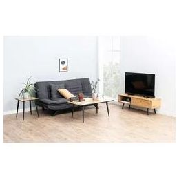 Schlafsofa ACTONA GROUP "VANBY Couch, Gästebett, Liegesofa mit Microfaserbezug, Schlaffunktion" Sofas Gr. B/H/T: 196cm x 91cm x 98cm, Luxus-Microfaser, grau (dunkelgrau) Bettsofa, Grau, Stoff, Stahl, Click & Clack-Funktion, Breite: 196 cm