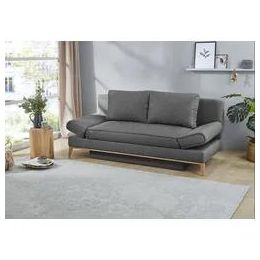 Jockenhöfer Schlafsofa JOCKENHÖFER GRUPPE "Yann" Sofas Gr. B/T: 198cm x 92cm, Feinstruktur, grau (dunkelgrau) 2-Sitzer-Sofa Schlafsofa inklusive Bettfunktion, StauraumBettkasten, verstellbare Armlehnen Bestseller