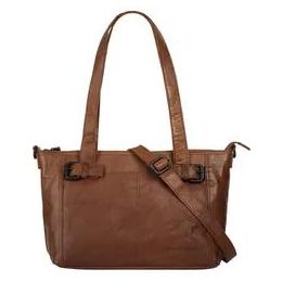 SPIKES & SPARROW Shopper SPIKES & SPARROW Gr. B/H/T: 36cm x 24cm x 6cm onesize, braun (cognac) Damen Taschen echt Leder