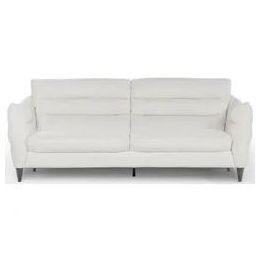 2-Sitzer Calia italia "Cabrini, Design trifft erstklassigen Sitzkomfort" Sofas Gr. B/H/T: 180cm x 93cm x 98cm, Leder BULL, ohne elektrische Relax, weiß (bianco naturale) 180 Breite