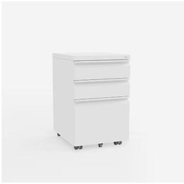 FlexiSpot Büro-Rollcontainer mit Schublade unter Schreibtisch RC3 Farbe:Weiß