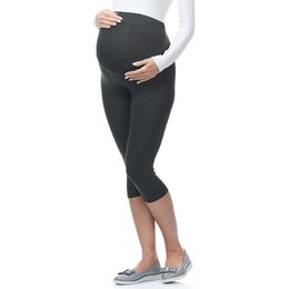 Be Mammy Umstandsleggings Damen 3/4 Capri Leggings Schwangerschafts Hosen BE-03 (1-tlg) blickdicht