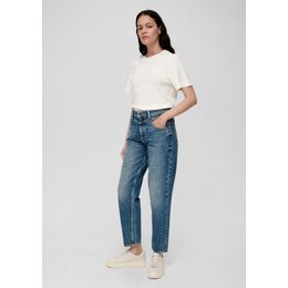 s.Oliver 7/8-Jeans Ankle-Jeans Mom / Relaxed Fit / High Rise / Tapered Leg Destroyes