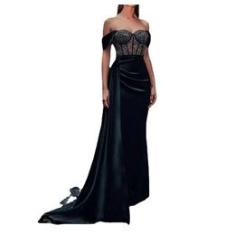 AFAZ New Trading UG Abendkleid Sexy Damen-Abendkleid im Meerjungfrau-Stil mit Schlitz und Spitze