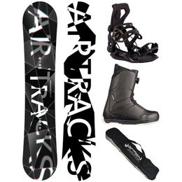 Airtracks Snowboard Snowboard Komplett Set Refractions Game Wide / Mod. 23 (Snowboard Set Refractions Game+Bindung Master+Boots+Bag
