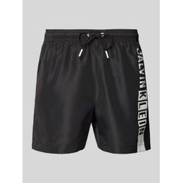 Calvin Klein Underwear Regular Fit Badehose mit Label-Print