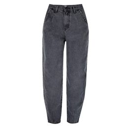 AFAZ New Trading UG Loose-fit-Jeans Neunte Slim-Jeans mit hoher Taille für Damen im Frühjahr und Sommer