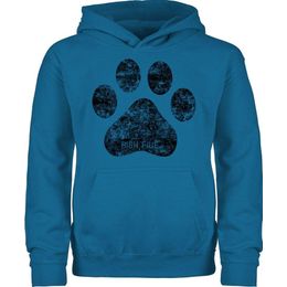 Shirtracer Hoodie High Five Hunde Pfote Tiermotiv Animal Print