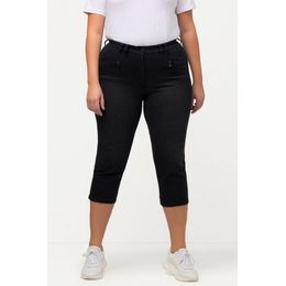 Ulla Popken 7/8-Hose 7/8-Jeans Mony Elastikbund Reißverschlusstaschen