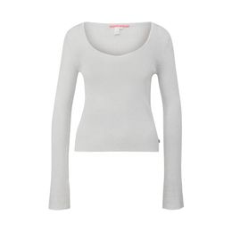 QS Pullover Damen Gr&ouml;&szlig;e L silbergrau