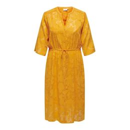 Only Carmakoma Blusenkleid 'DELLAVINE' Damen Größe 44 curry Winterkleid