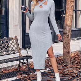 AFAZ New Trading UG Sommerkleid Lässiges Kleid mit langen Ärmeln