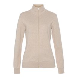 Bench Sweatjacke Damen Gr&ouml;&szlig;e XXS/XS beigemeliert / silber