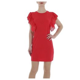 Ital-Design Sommerkleid Damen Freizeit (86164403) Stretch Minikleid in Rot