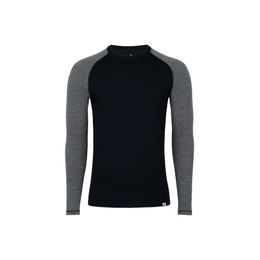 DANISH ENDURANCE Funktionsshirt 'Merino' Herren Gr&ouml;&szlig;e XL blau / grau
