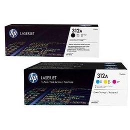 HP Original 312A Toner Cyan, Magenta, Gelb, Schwarz (CF380A, CF440AM) 4er Set Multipack