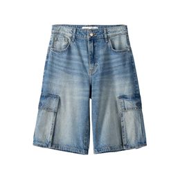 Bershka Cargo Jeans female Blue size 36