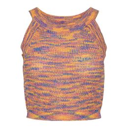 Pieces Stricktop 'KERA' Damen Gr&ouml;&szlig;e XXL blau / mandarine / pfirsich