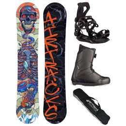 Airtracks Snowboard Snowboard Set Diamond Heart Rocker Carbon » Mod. 23 (Snowboard Set Diamond Heart Carbon+Bindung Master+Boots+Bag