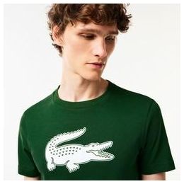 Herren T-Shirt Lacoste Big Logo Core Performance T-Shirt Green/White M - Grün - M