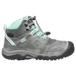 Kinderschuhe Keen RIDGE FLEX MID WP JR Grey/Blue Tint, US 2 - grau - US 2