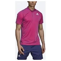 Herren T-Shirt Adidas Freelift Polo Primeblue Scarlet XXL - Rosa - XXL