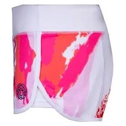 Damen Shorts BIDI BADU Hulda Tech 2 In 1 Shorts White/Red L - Rot,Weiß - L