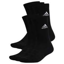 Socken Adidas Cushioned Sportswear Crew Socks 6 Pairs Black L - Schwarz - L