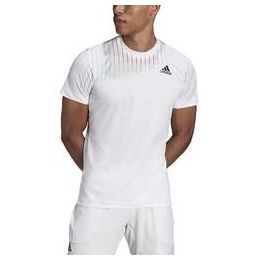 Herren T-Shirt Adidas Melbourne Freelift Tee White S - Weiß - S