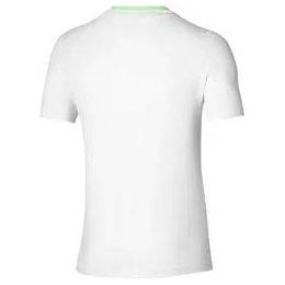 Herren T-Shirt Mizuno Release Shadow Graphic Tee White S - Weiß - S
