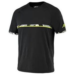 Herren T-Shirt Babolat Aero Crew Neck Tee Men Black XL - Schwarz - XL