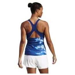 Damen Tank-Top Adidas Melbourne Tennis Y-Tank Top Multicolor/Blue L - Blau - L