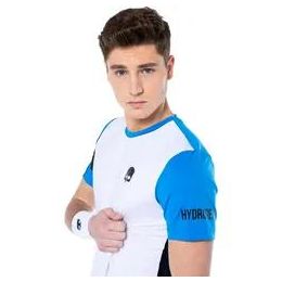 Herren T-Shirt Hydrogen Tech Camo Tee White/Blue M - Blau - M