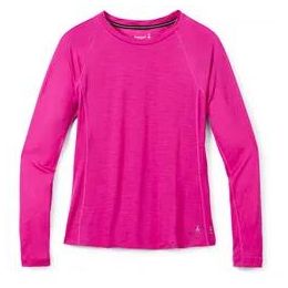 Damen T-Shirt Smartwool Merino Sport 120 Long Sleeve Festive Fushia L - lila - L