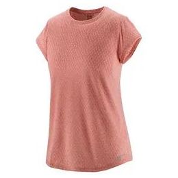 Damen T-Shirt Patagonia Ridge Flow Shirt Sunfade Pink L - Rosa - L